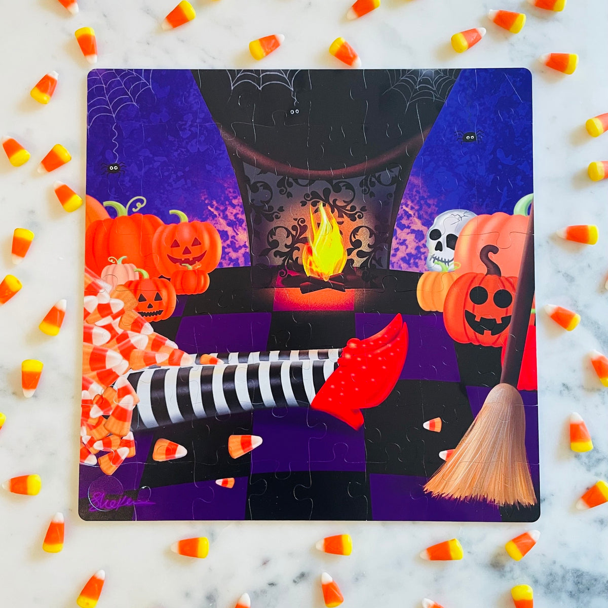 Witch House Puzzle by Shokou Darbandi - Waterjet cut PVC Puzzles – The ...